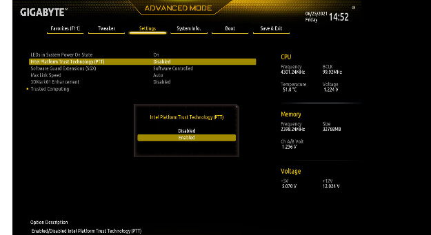 The BIOS of GIGABYTE Motherboards Features TPM 2.0 Function to Support ...