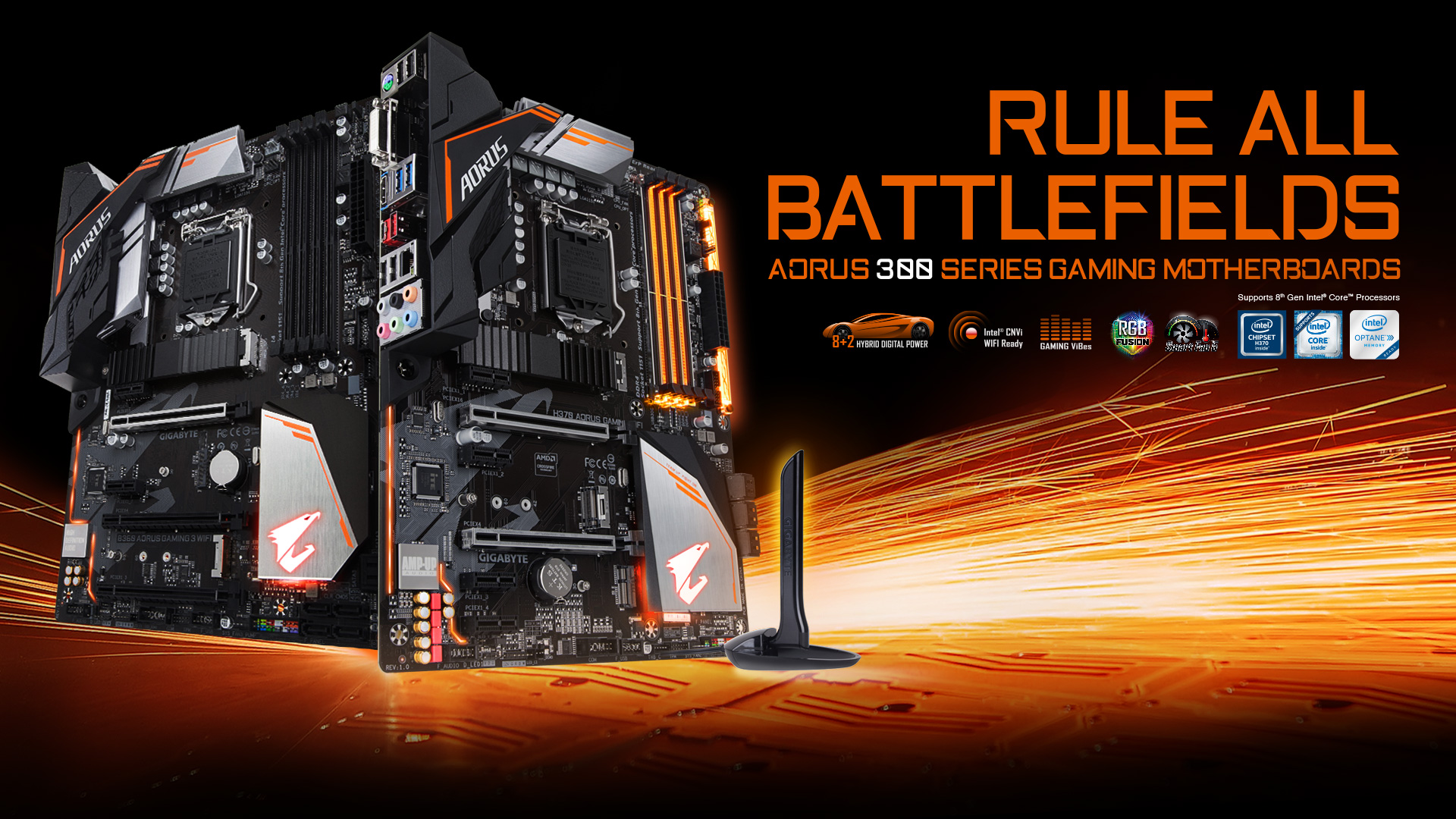 GIGABYTE H370 / B360 / H310 Motherboards